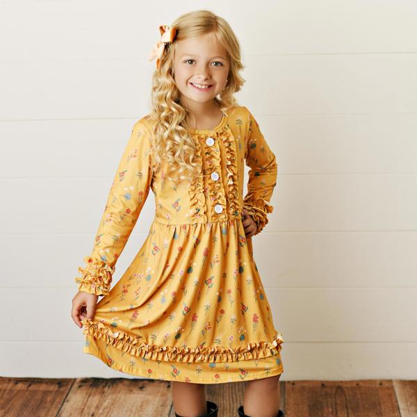 Mustard Botanical Dress | Jane.com